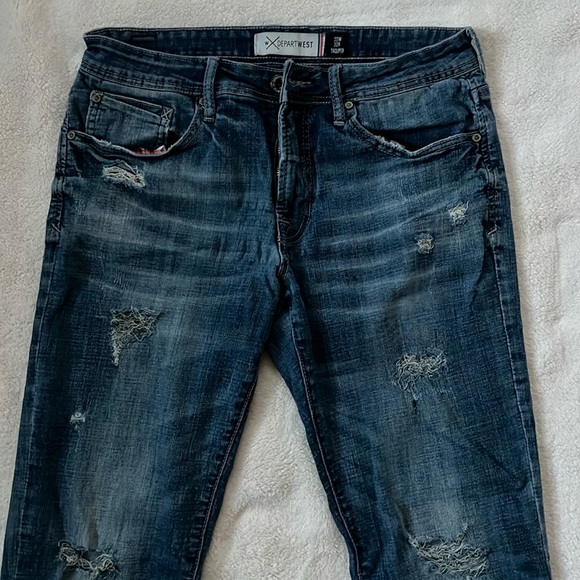 Buckle | Jeans | Buckle Depart West Trouper Ripped Jeans Medium Wash ...